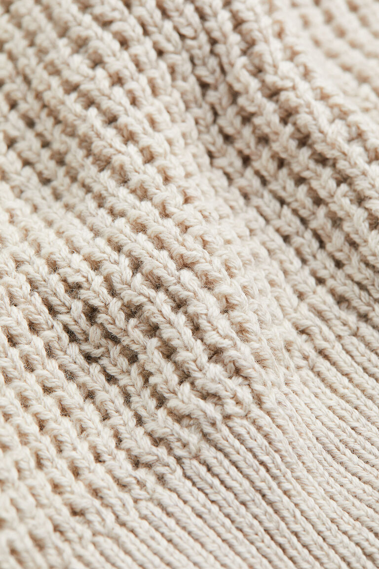 Textured-knit jumper