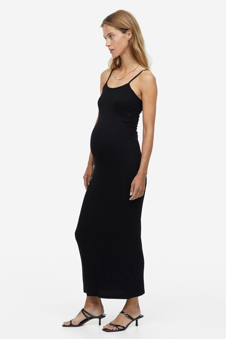 MAMA Long ribbed dress