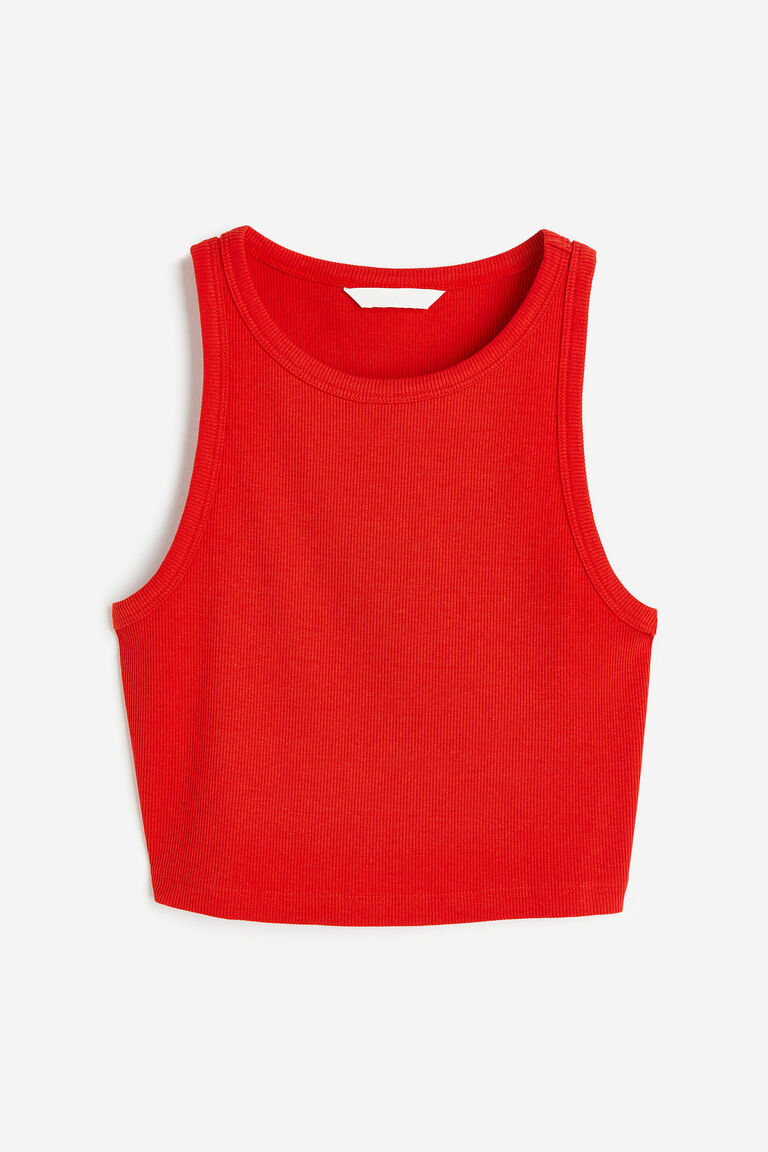 Cropped vest top