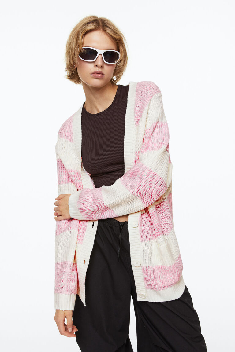 Rib-knit cardigan Rib-knit cardigan