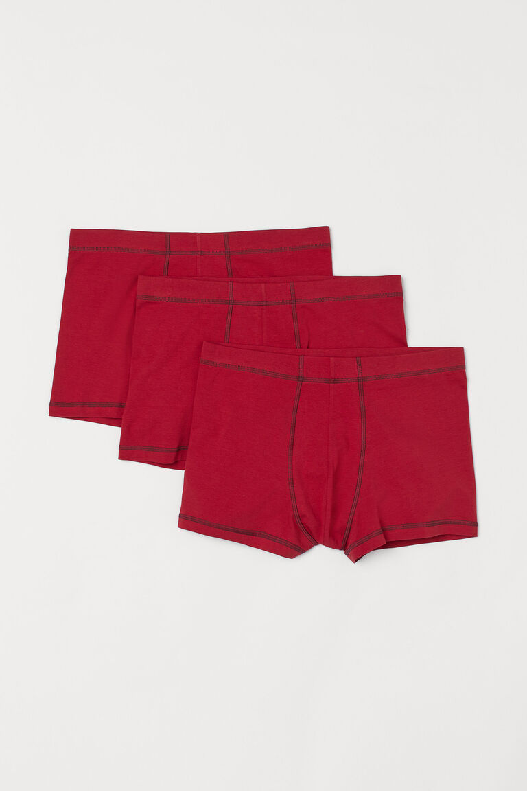 3-pack short cotton trunks