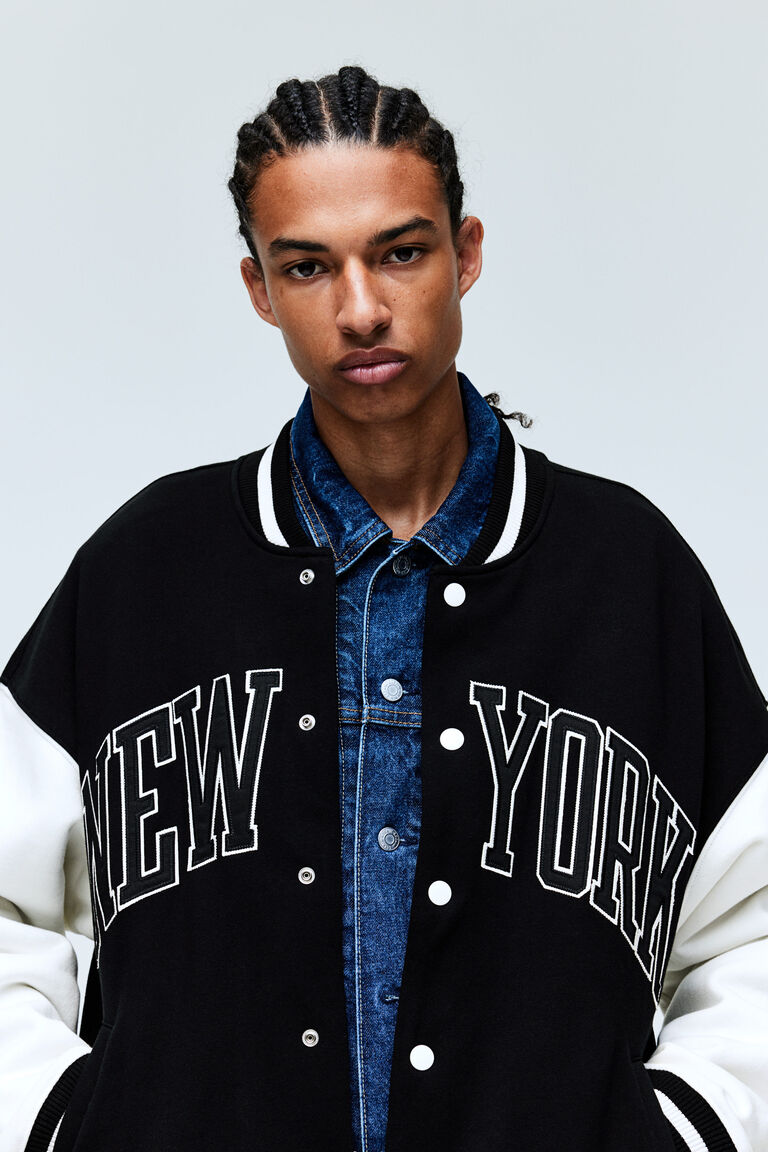 Oversized Fit Baseball jacket