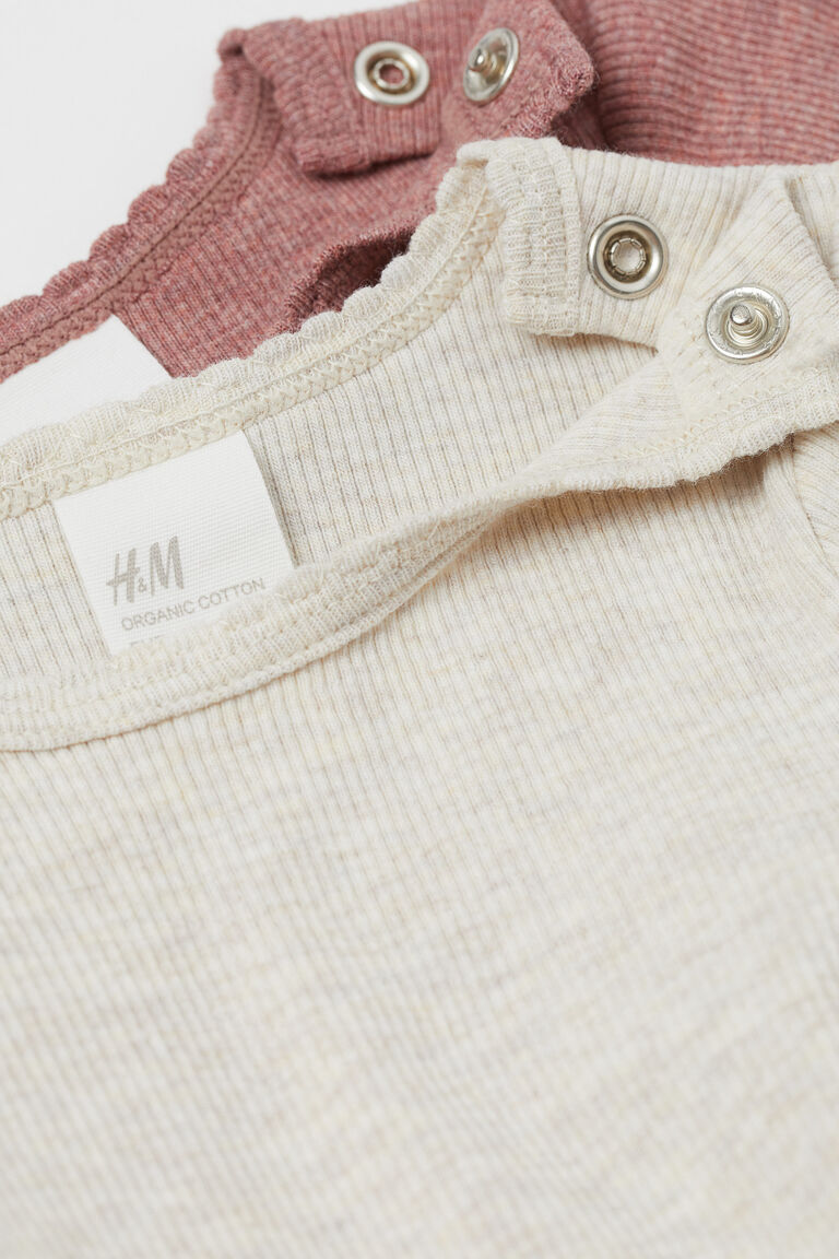 2-pack ribbed bodysuits