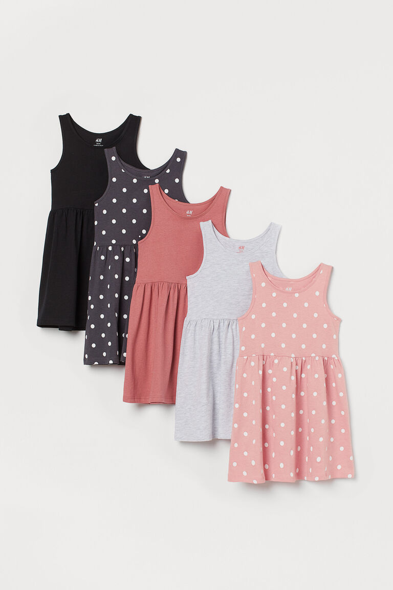 5-pack jersey dresses