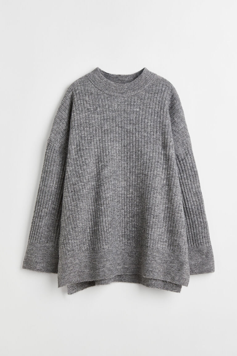 Rib-knit jumper