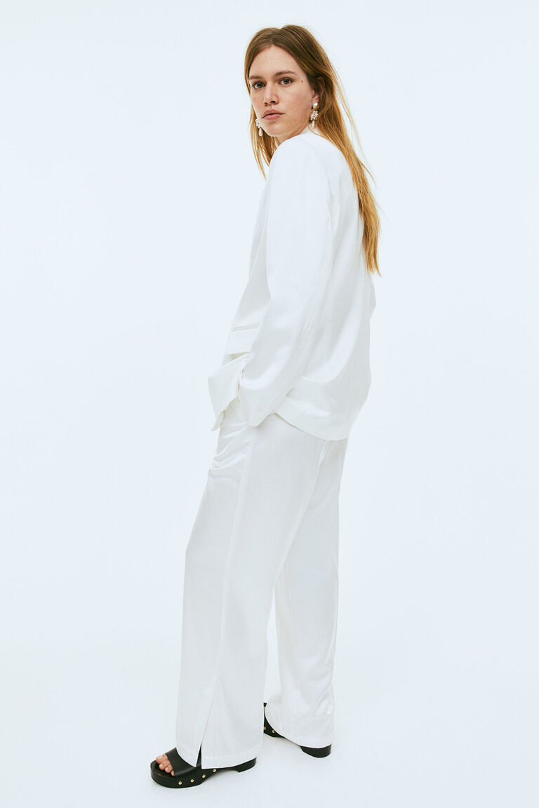 Slit-hem trousers