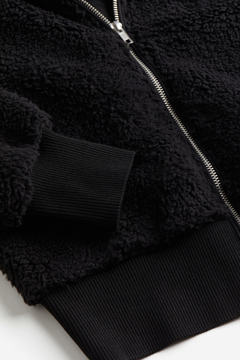 Teddy zip-through hoodie