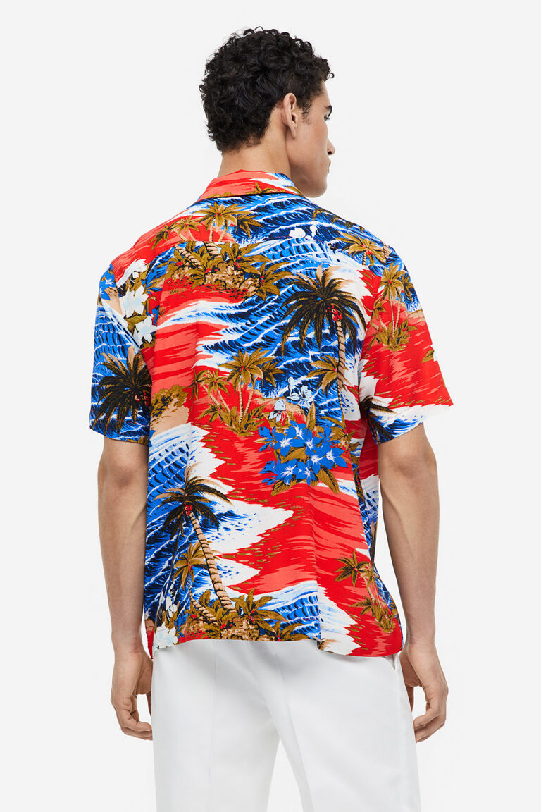 Patterned resort shirt