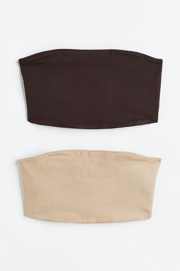 2-pack cropped tube tops