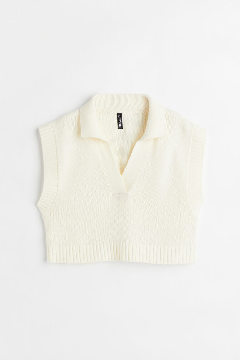 Collared sweater vest