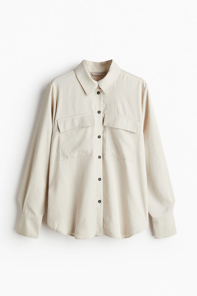 Twill cargo shirt