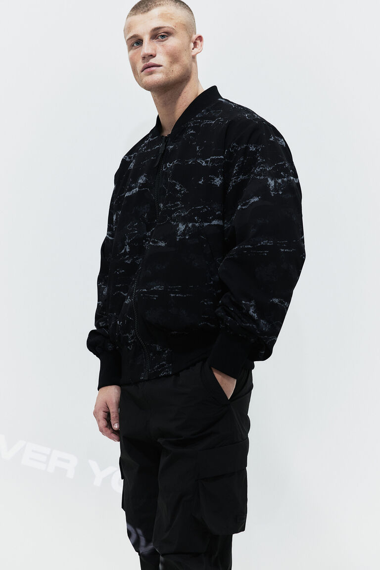 Loose Fit Reversible bomber jacket