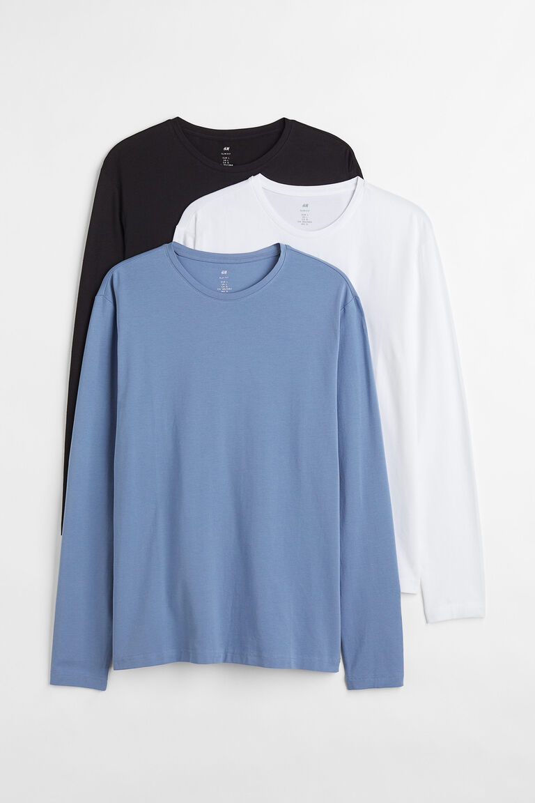 3-pack Slim Fit jersey tops