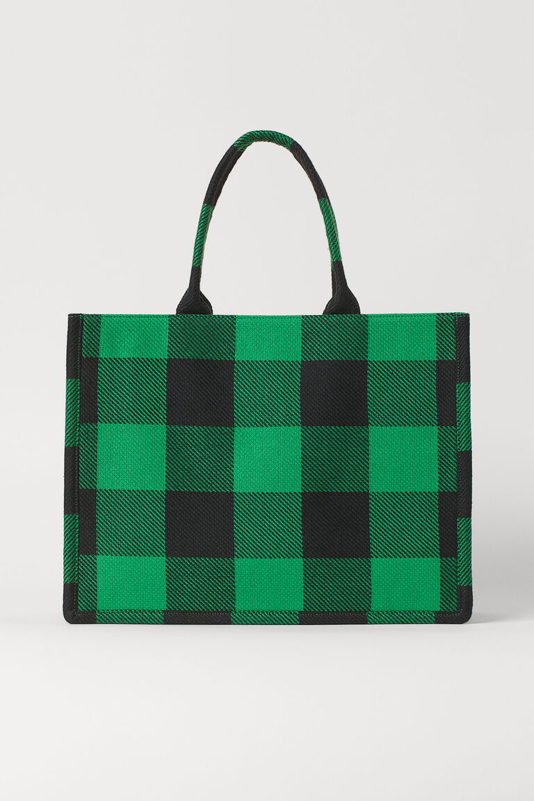 Jacquard-weave handbag