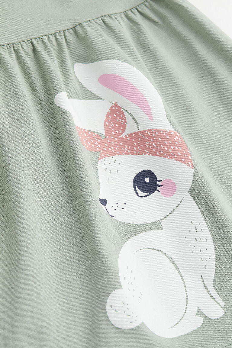 Patterned jersey dress