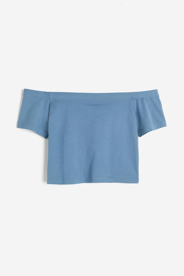 ซื้อ Off-the-shoulder jersey top สี ออนไลน์ สำหรับผู้หญิง | H&M Thailand