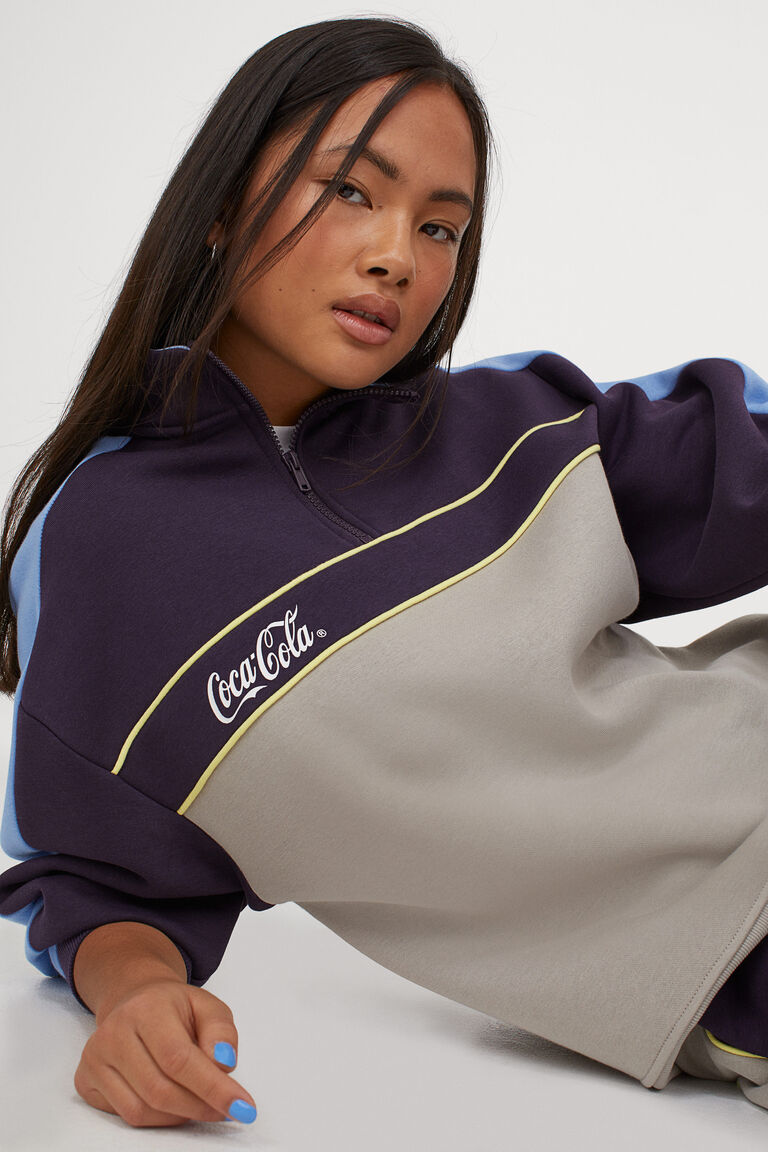 Block-coloured sweatshirt