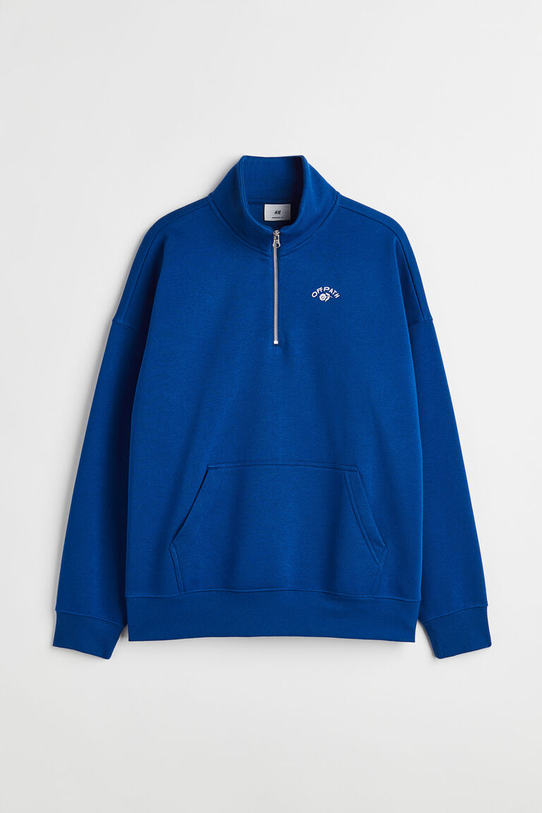 Oversized Fit Zip-top sweatshirt