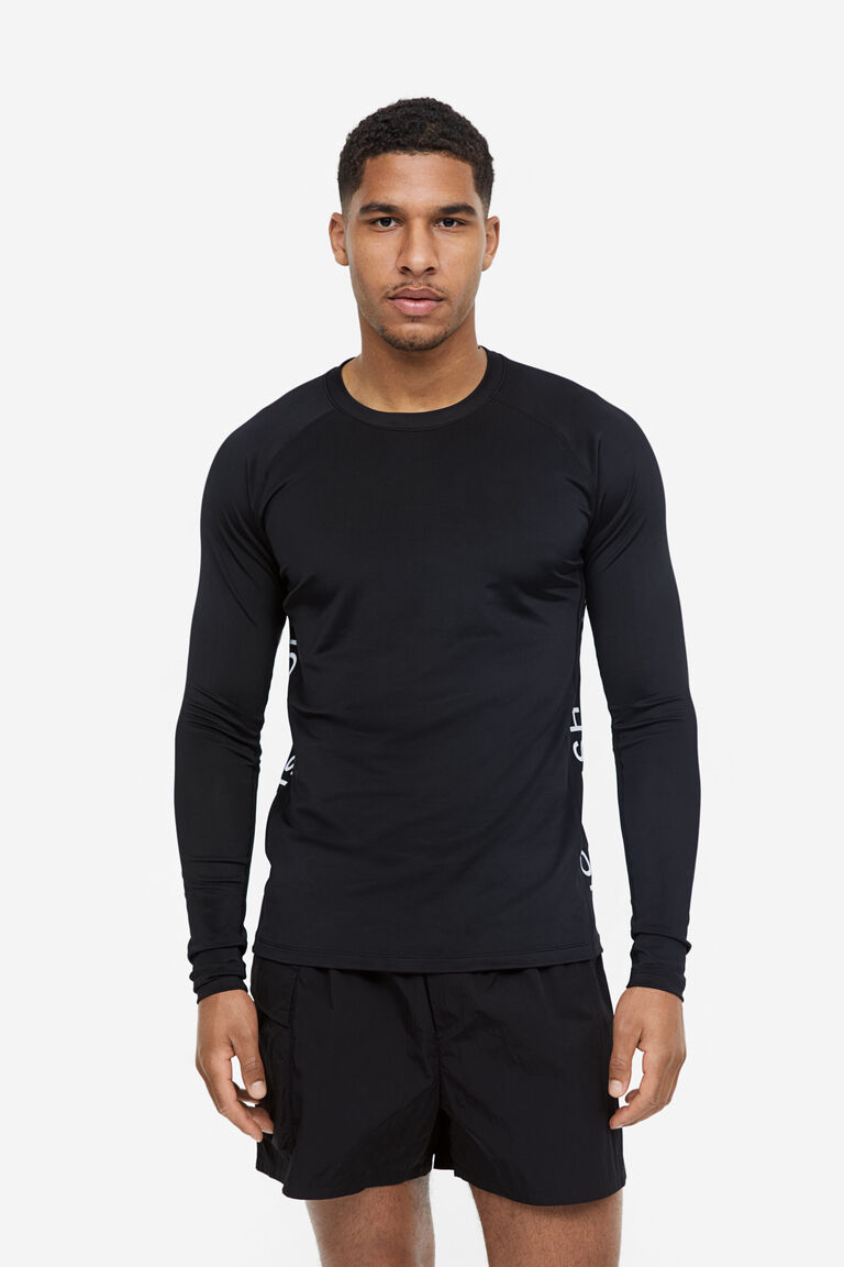 Long-sleeved swim top