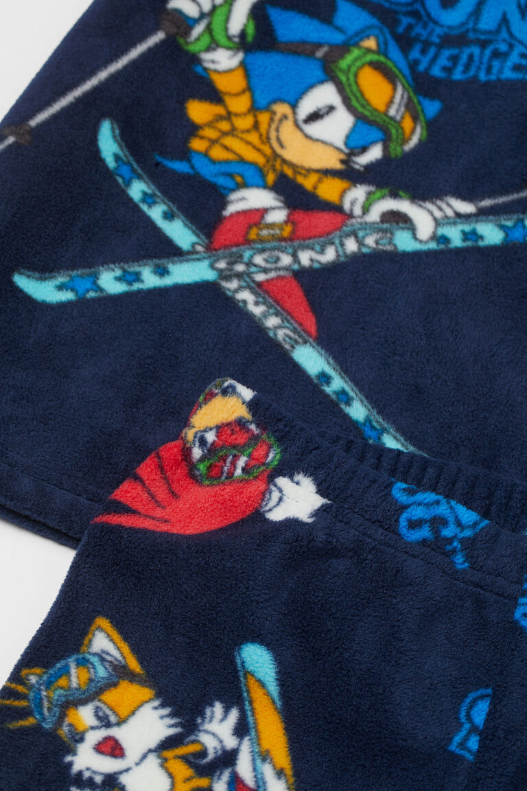 Printed fleece pyjamas