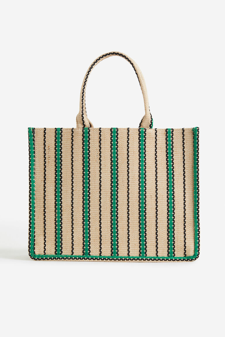 Jacquard-weave handbag