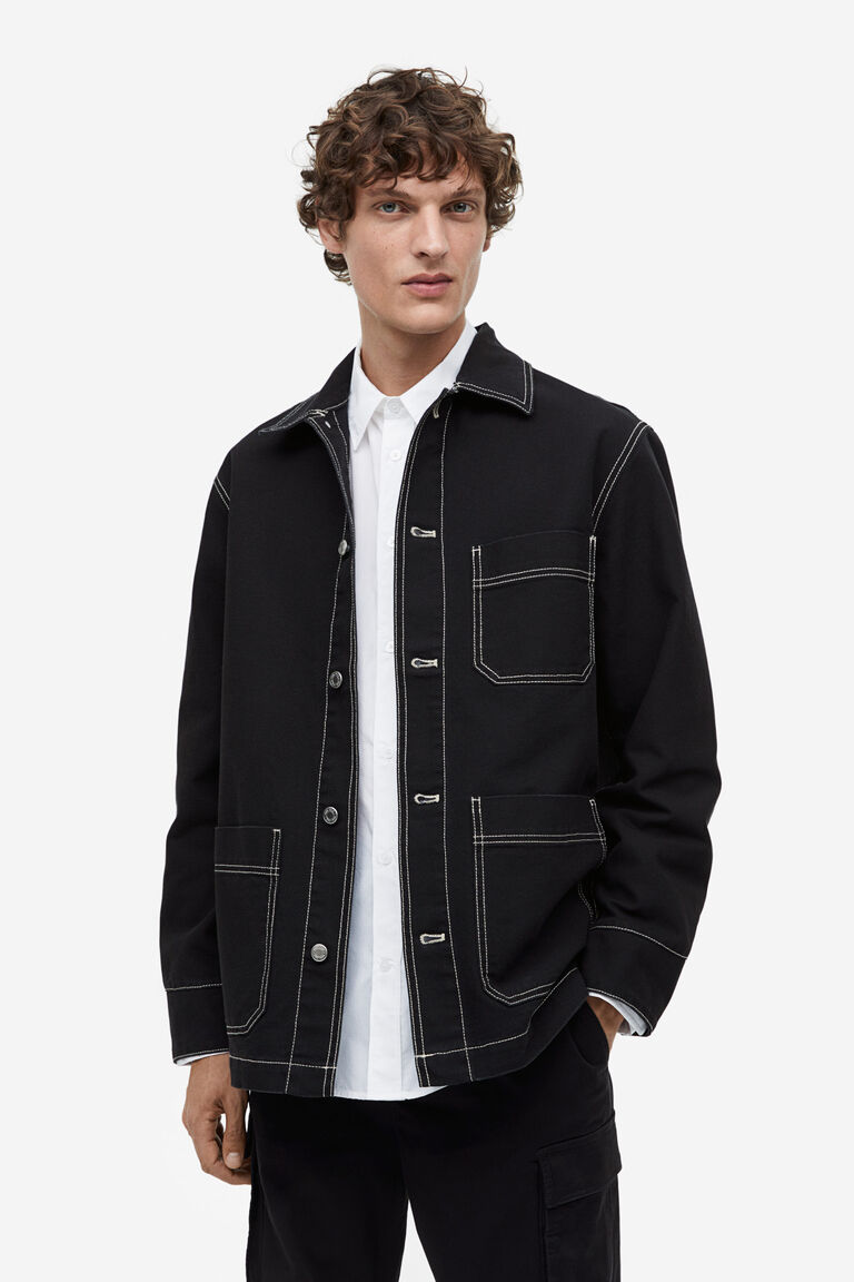 Regular Fit Cotton canvas shacket