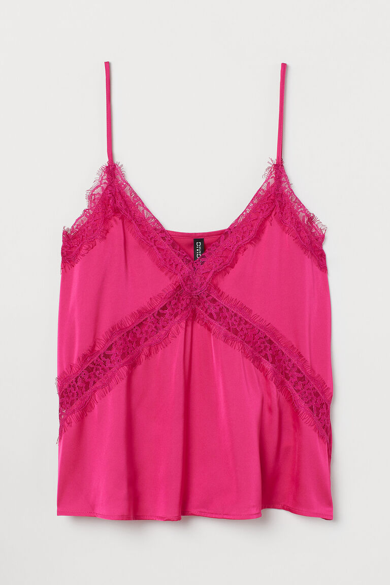 Strappy top with lace