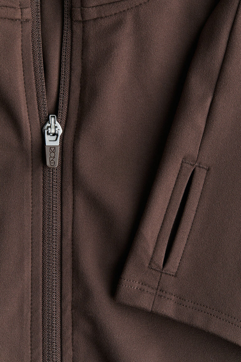 Zip-through sports jacket with SoftMove™