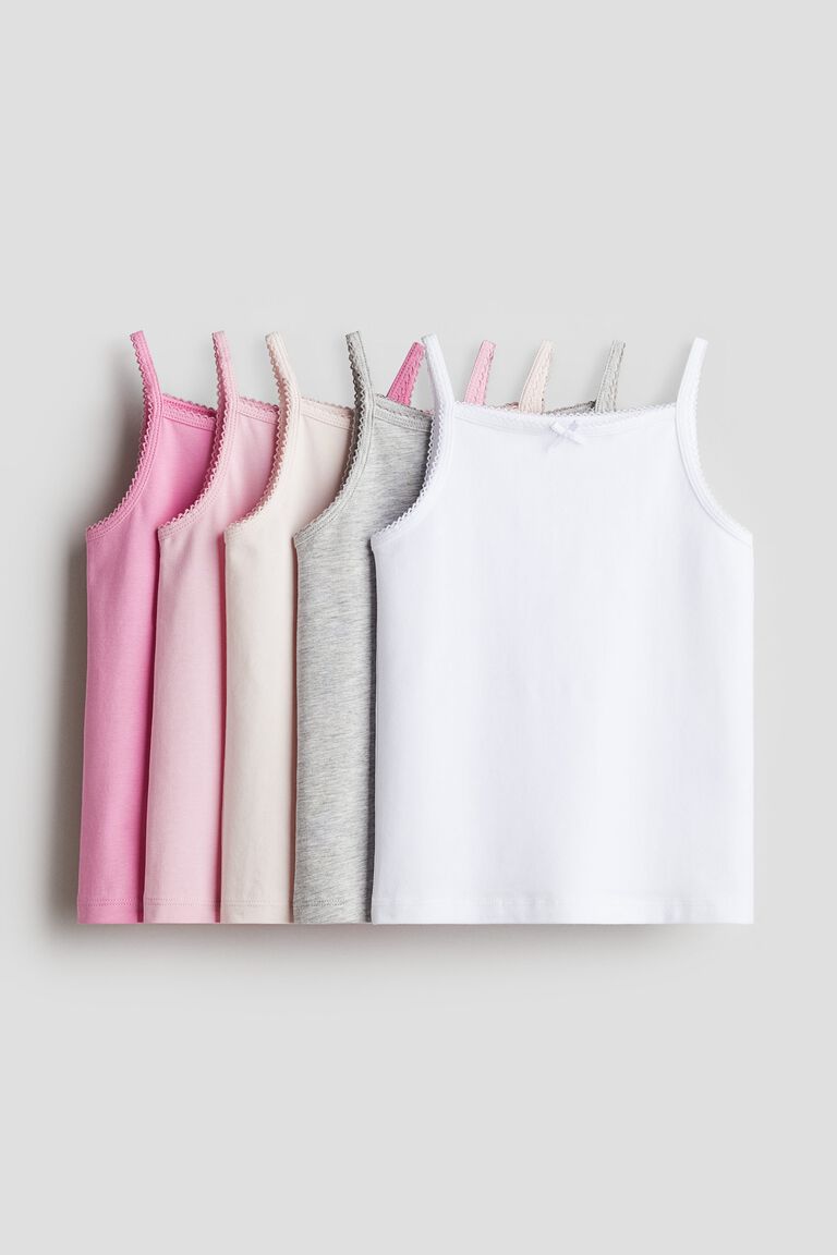 5-pack jersey vest tops