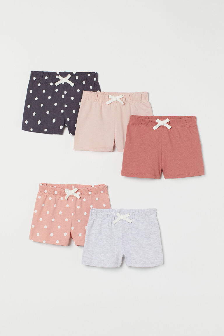 5-pack cotton shorts