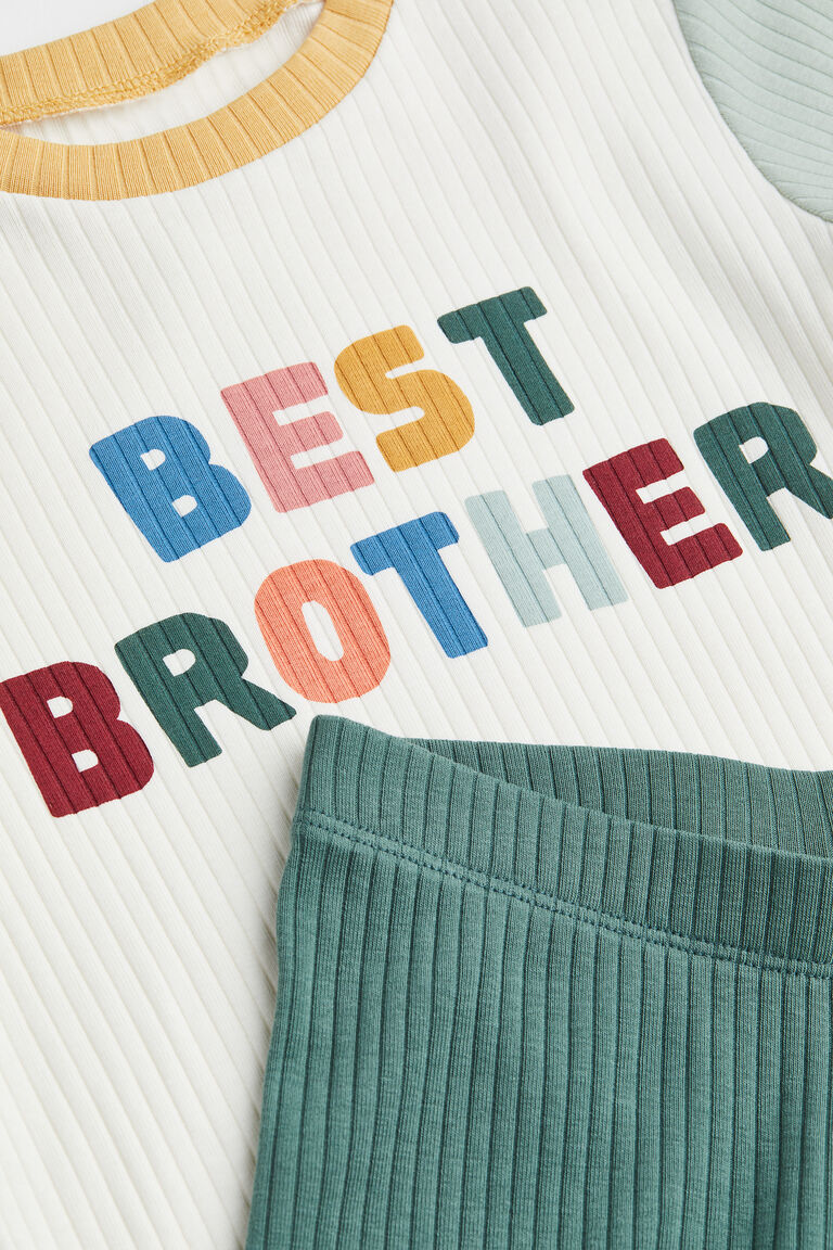 Ribbed cotton pyjamas