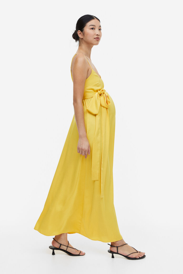 MAMA Long satin dress