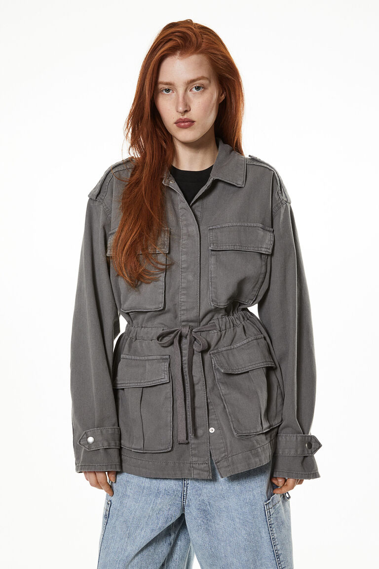 Cotton twill utility jacket