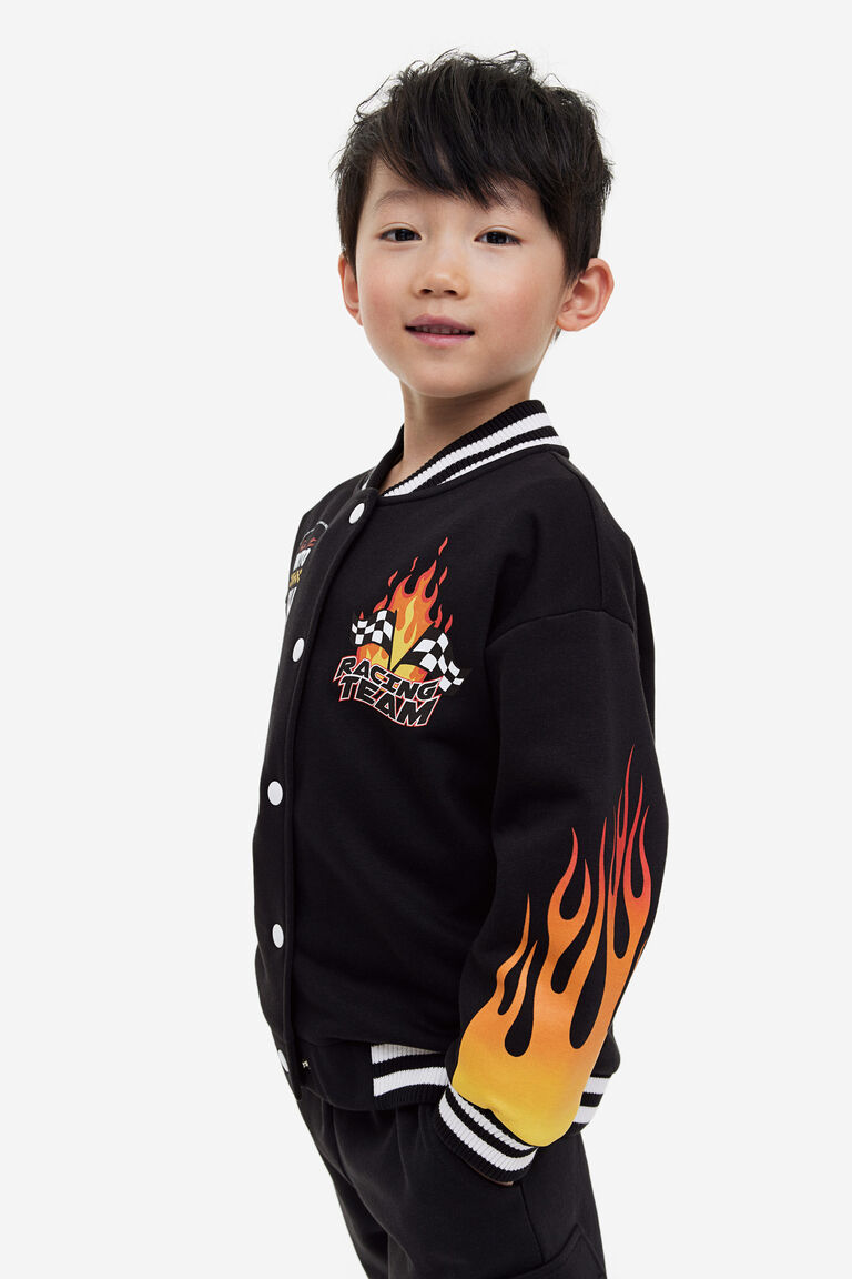 Oversized baseball jacket