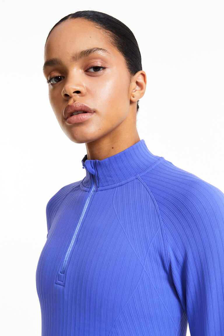 DryMove™ Seamless Zip-top sports top
