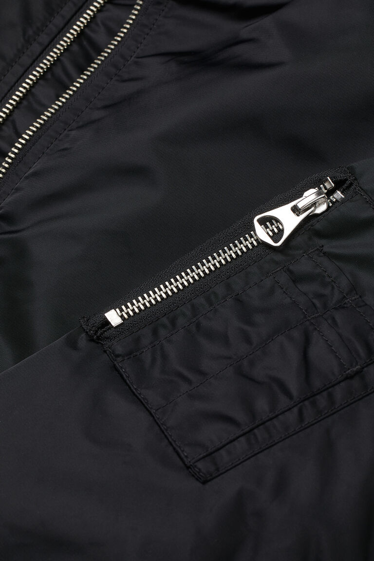 Nylon bomber jacket