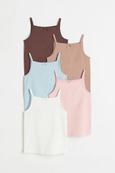 5-pack jersey vest tops