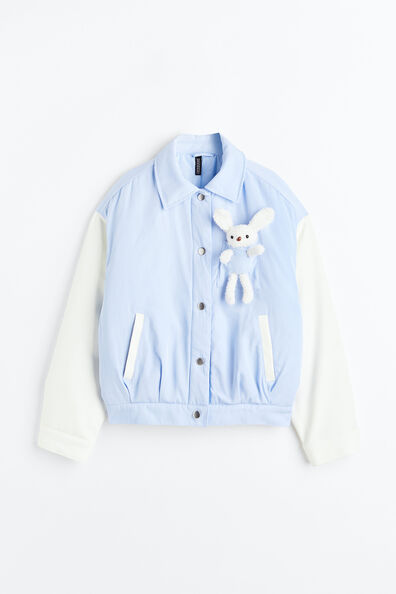 Appliquéd baseball jacket