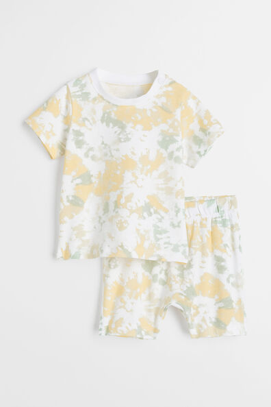 Tie-dye-patterned pyjamas