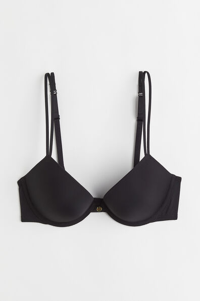 Microfibre push-up bra