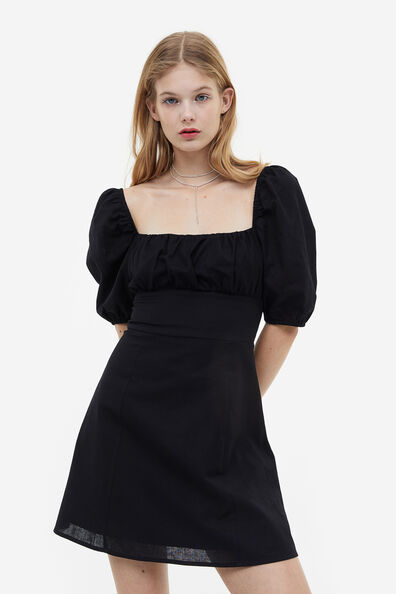 ซื้อ ชุดเดรสแขนพอง สี ออนไลน์ สำหรับผู้หญิง | H&M Thailand