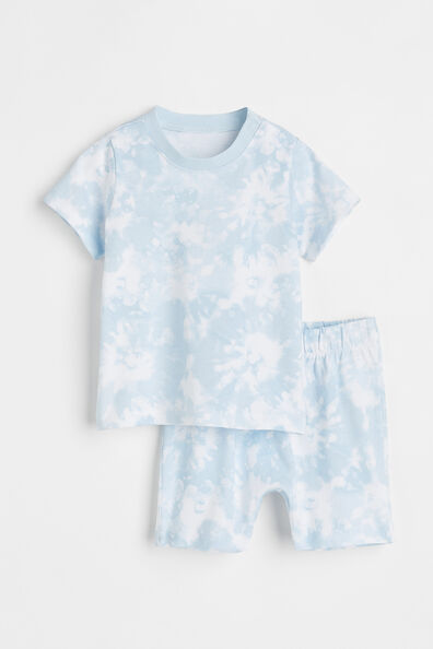 Tie-dye-patterned pyjamas