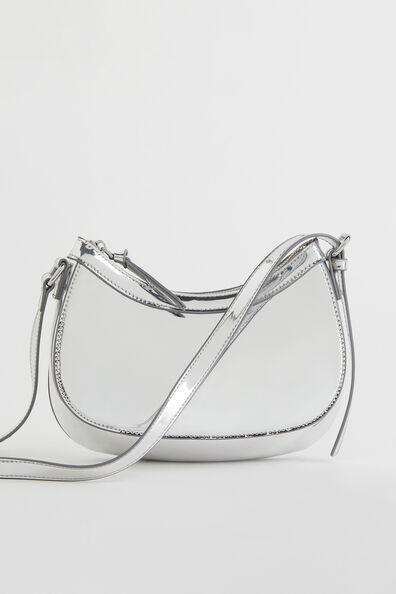 Shimmering metallic mini bag