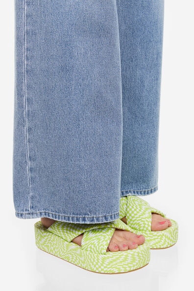 Padded platform sandals