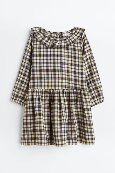 Patterned flounced dress