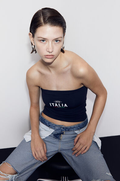 Printed tube top