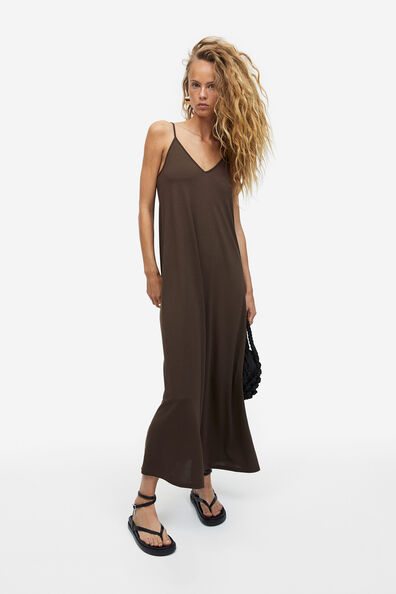 Modal-blend slip dress