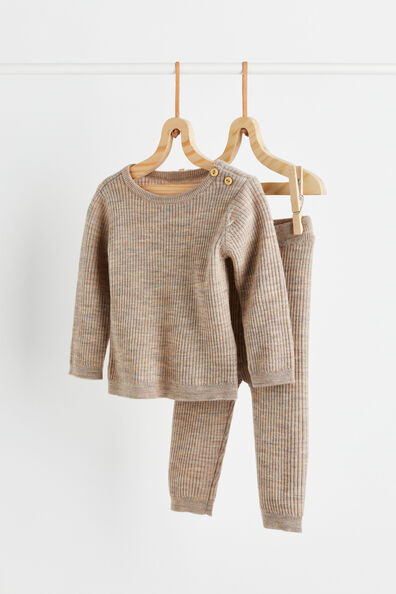 2-piece merino wool set