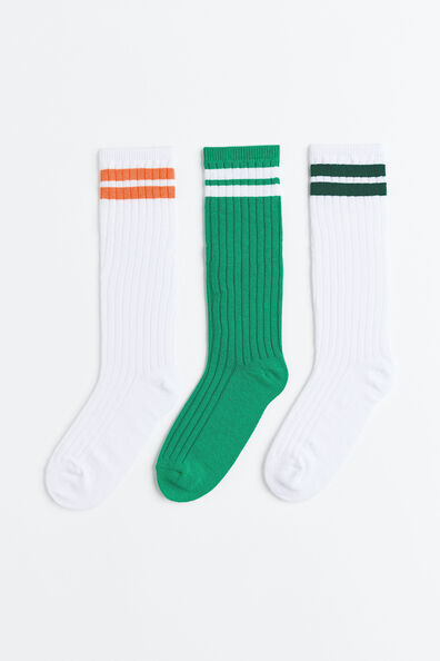 3-pack ribbed sports socks