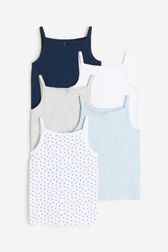 5-pack jersey vest tops